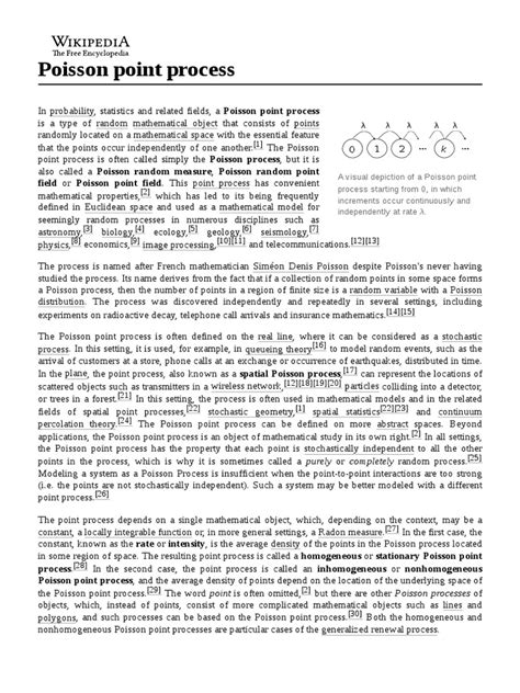 poisson point process pdf stochastic process measure mathematics