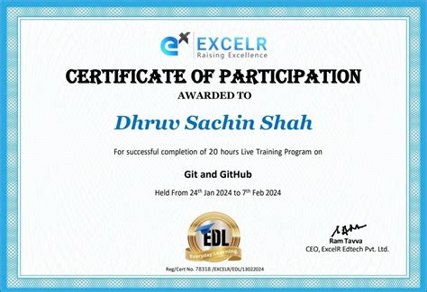 Learned Git And Github With Excelr Dhruv Shah Posted On The Topic Linkedin