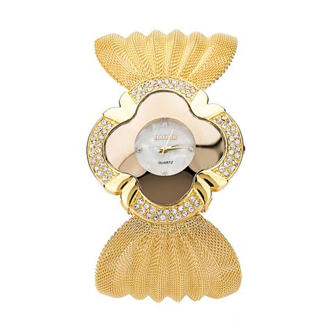 Jikolililili Luxury Bracelet Watch Bright Diamond Butterfly Mesh Belt
