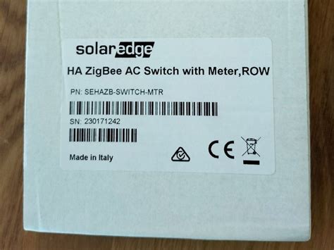 Solaredge Zigbee Ac Switch Mit Meter Neu And Ovp Kaufen Auf Ricardo