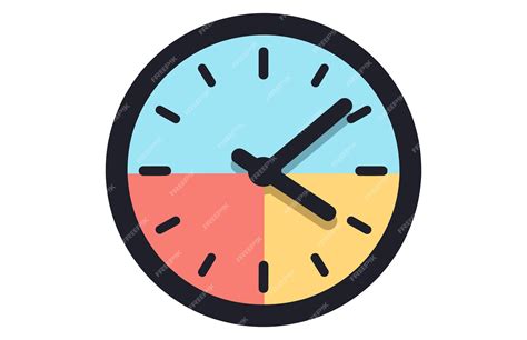 Premium Vector Clock Icon In Flat Style Timer On Color Background Vector Clock Design Element