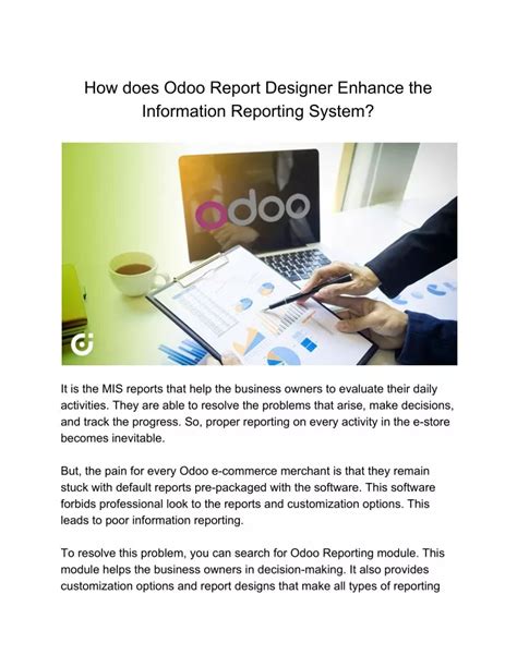 Ppt How Does Odoo Report Designer Enhance The Information Reporting