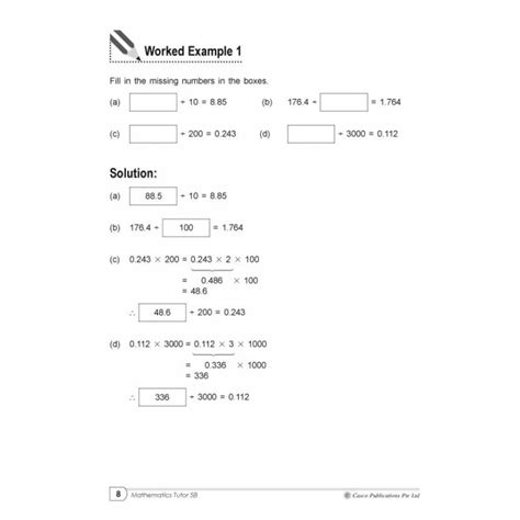 Primary Five Mathematics Tutor 5b