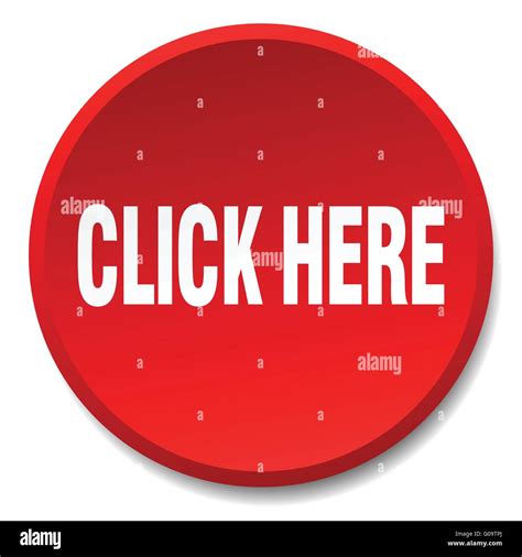 Click Here Red Round Flat Isolated Push Button Stock Vector Image Art