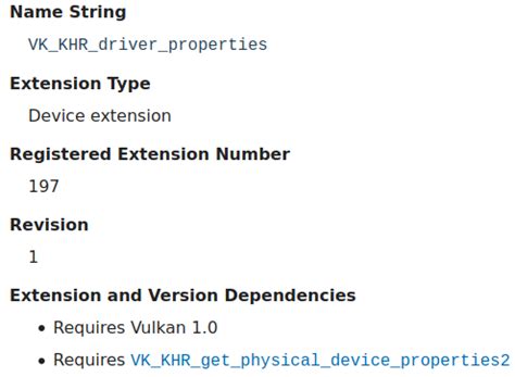 Enabling Extensions Vulkan Documentation Project