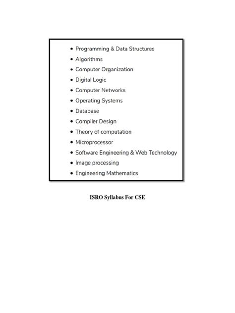Isro Syllabus Pdf