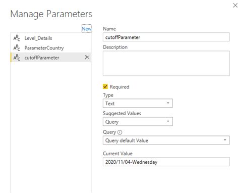 dynamic weekend using parameter in powerbi small data and self service