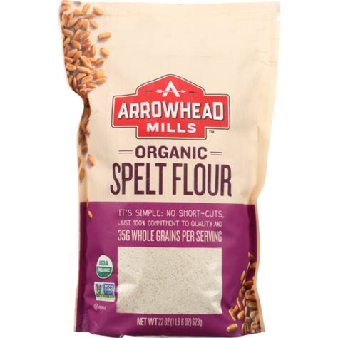 Arrowhead Mills Organic Spelt Flour 22 Oz Elements Of Nutrition