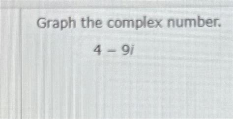 Solved Graph The Complex Number IFind The Modulus R R Chegg