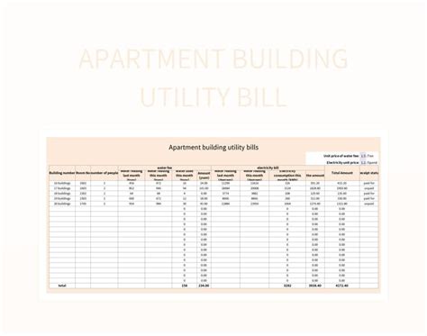 Free Electricity Bill Templates For Google Sheets And Microsoft Excel