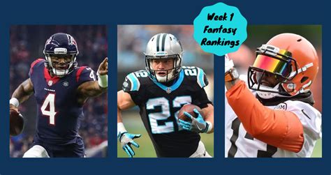 Fitz On Fantasy Week 1 Complete Player Rankings The Football Girl