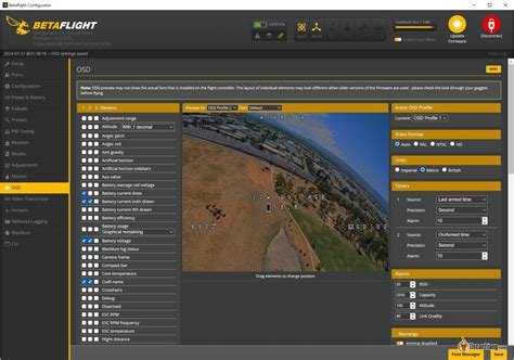 How To Setup Betaflight Osd Configuration And Element Layout Examples