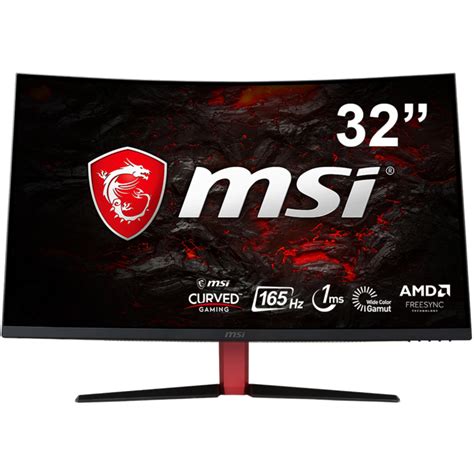 MSI Optix AG32CV Full HD 165 Hz 31.5 Inches Monitor Curved Monitor ...