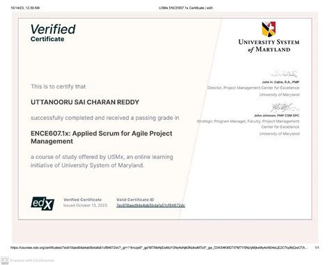 I Am Happy 😊 To Share That I Have Completed A Course In Applied Scrum For Agile Project