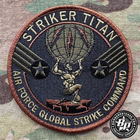Air Force Global Strike Command Striker Titan Ocp Bomber Patches