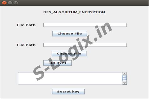 Des Based Encrypt And Decrypt Of A Text File Using Java S Logix
