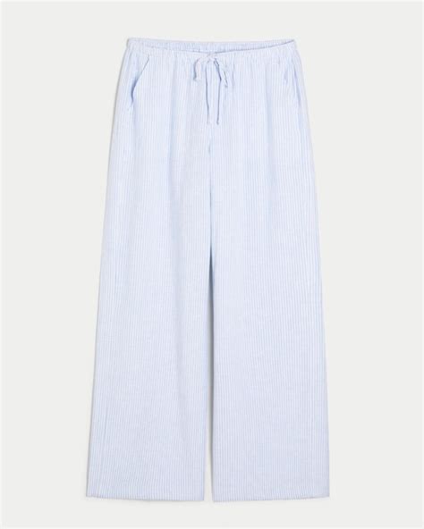 Mujeres Pantalones Holgados Sin Cierres En Mezcla De Lino Mujeres Prendas Inferiores