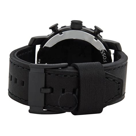 Fossil Nate Chronograph Black Dial Black Ion Plated Mens Watch Jr1354 Nate Fossil Watches