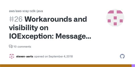 Workarounds And Visibility On Ioexception Message Too Long · Issue 26