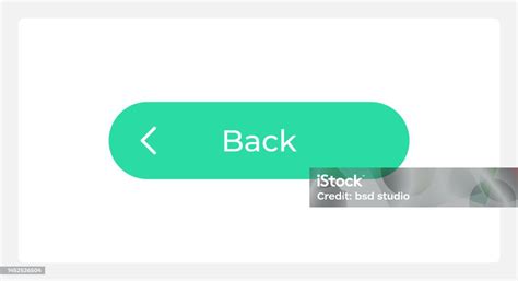 アクティブな戻るボタン Ui 要素テンプレート メニューのベクターアート素材や画像を多数ご用意 メニュー 左向き Gui Istock
