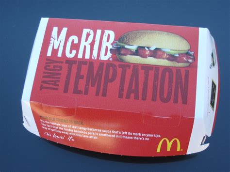 Review Mcdonalds Mcrib Brand Eating