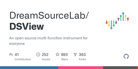 GitHub DreamSourceLab DSView An Open Source Multi Function