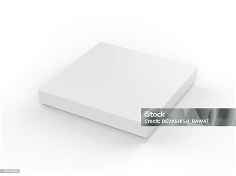 Kotak Paket Kardus Putih Template Mock Kotak Kemasan Tipis Pada Latar