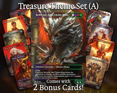Treasure Theme Set A Custom Mtg Cards Premium Mtg Cards Proxy Cards