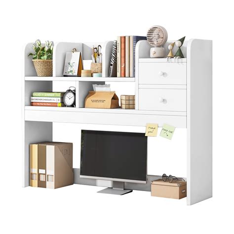 Snapklik 3 Tier Bookshelf Desktop Bookcase For Computer Desk
