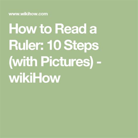 How To Read A Ruler Steps With Pictures WikiHow