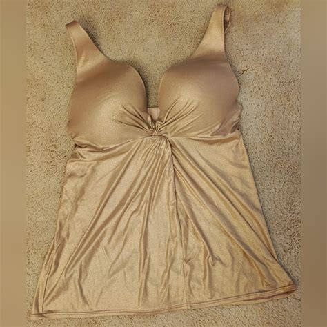 Victorias Secret Swim Vtg Victorias Secret Very Sexy Metallic Gold