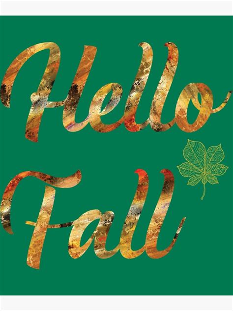 Hello Fall Png Fall Png Instant Digital Download Hello Fall Clip
