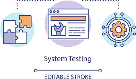 System Testing Concept Icon With Editable Stroke Art Vector Linear Vector Art Vector Linear