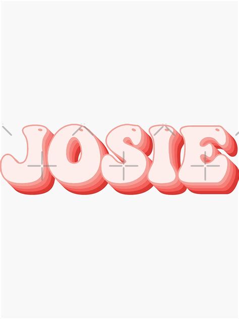 Josie Name Sticker For Sale By Kindxinn Redbubble