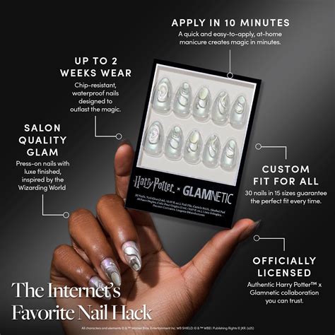 Glamnetic Press On Nails X Harry Potter™ Rowena Ravenclaw™ Short