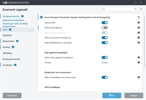 HIPS Host based Intrusion Prevention System ESET Endpoint Antivirus ESET Hjelp på Internett