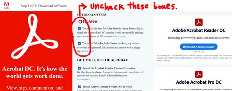 Adobe Pdf Reader Installer Installs Mcafee Bloatwa Adobe Product