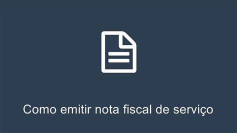Como Emitir Nota Fiscal De Serviço Gestãoclick