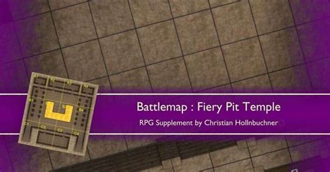 Battlemap Fiery Pit Temple Rpg Item Rpggeek