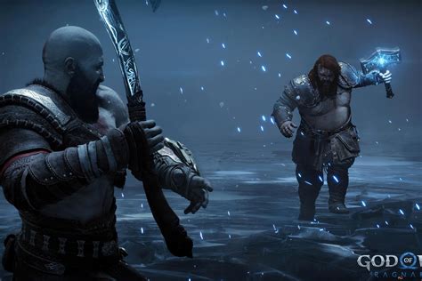 God Of War Ragnarok Kratos Vs Thor 4k Wallpaper Download