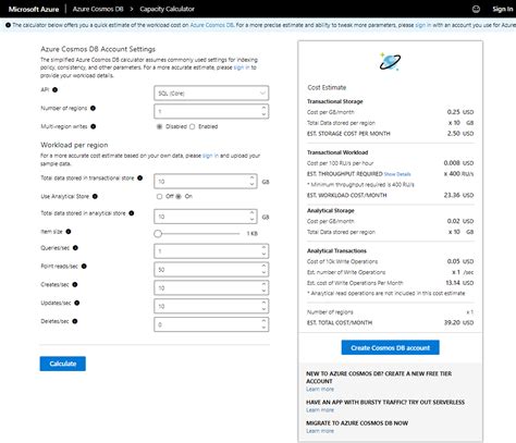 Azure Cosmos Db에 대한 비용 계획 및 관리 Microsoft Learn