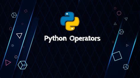 Python Operators Youtube