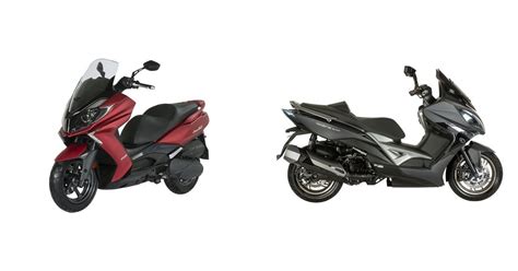 Motorrad Vergleich Kymco New Downtown I ABS Vs Kymco Xciting I ABS