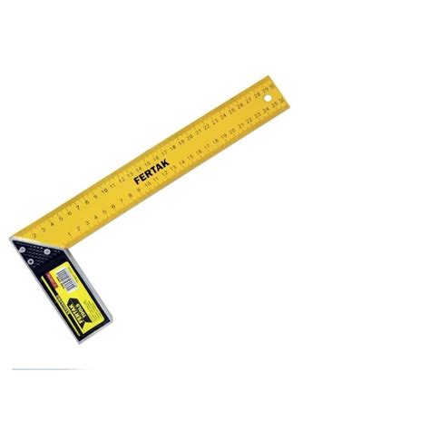 Esquadro De Aço Com Cabo Metalico 12 Polegadas Fertak Shopee Brasil
