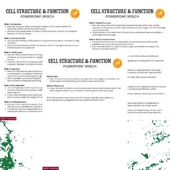 Exploring Cell Structure Function A Comprehensive PowerPoint Presentation