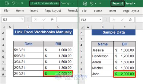 Link Excel Workbooks For Automatic Update 5 Methods Exceldemy