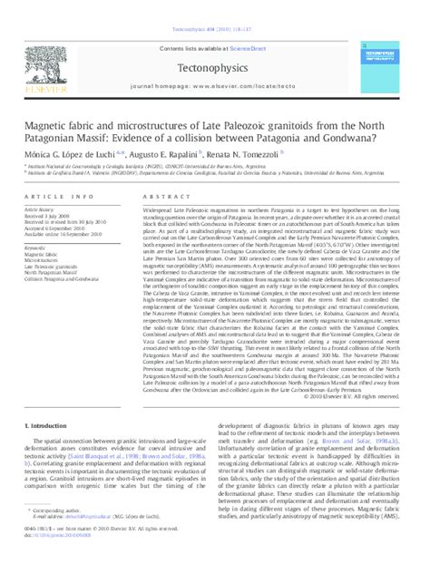 Pdf Magnetic Fabric And Microstructures Of Late Paleozoic Granitoids