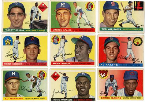1955 Topps Baseball Complete Set Break 4 Cards Per Box Pristine