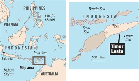 Timor Sea Map