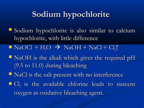 3 Bleaching Process Ppt